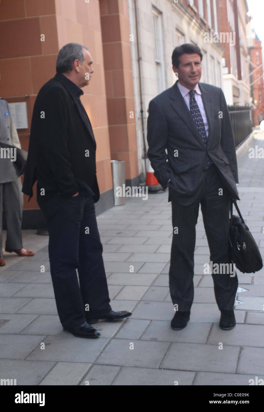 Avram Grant and life long Chelsea Fan Sebastian Coe leave Cirpriani ...