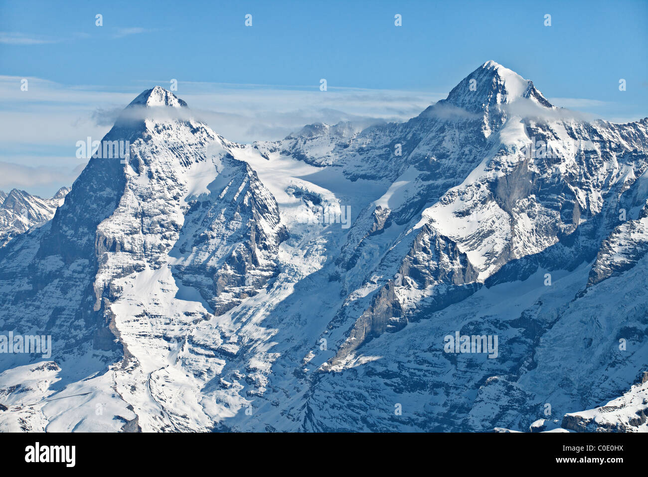 Alps bernese oberland eiger and monch hi-res stock photography and ...