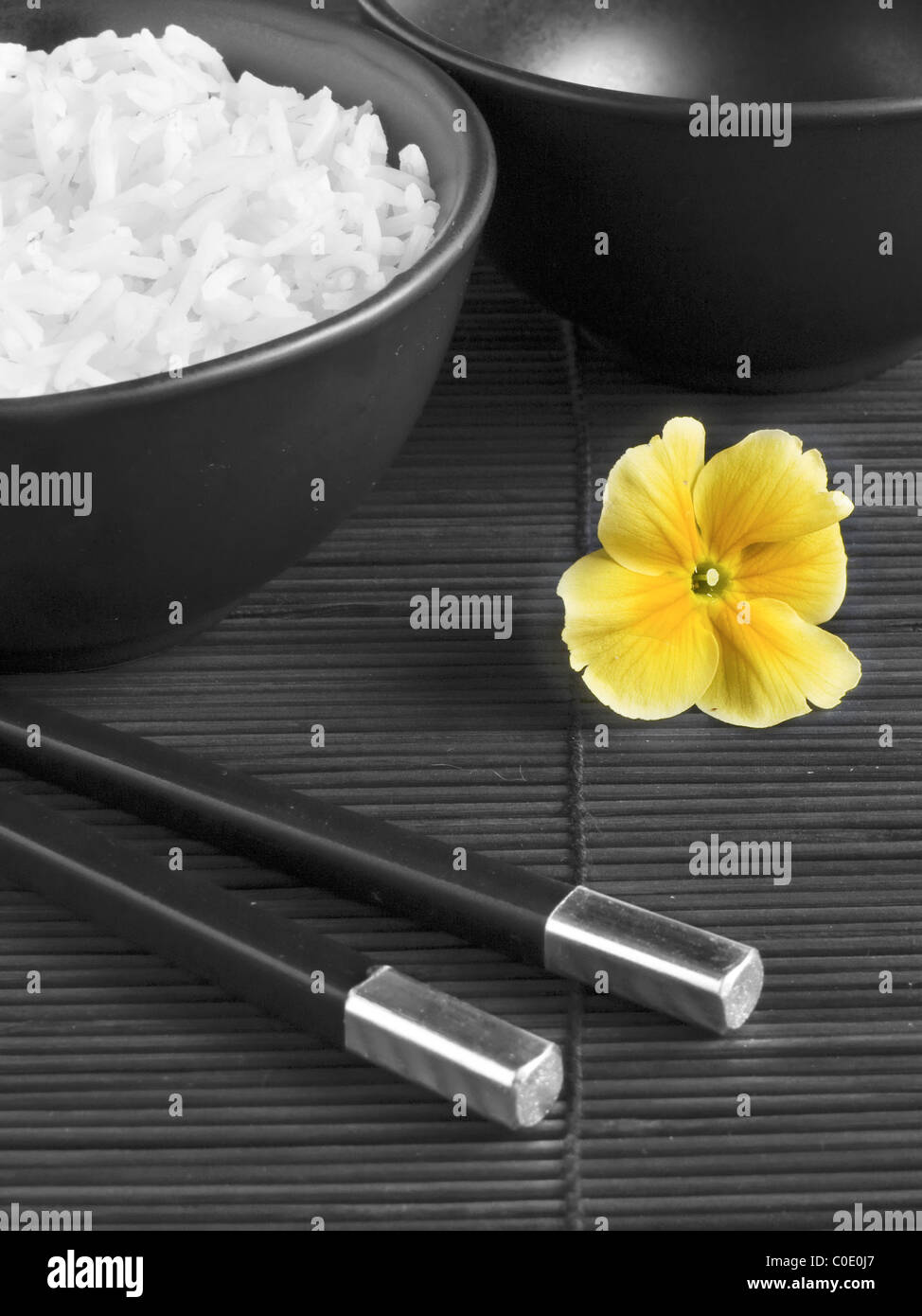 rice and yellow flower Asian food Stock Photo - Alamy