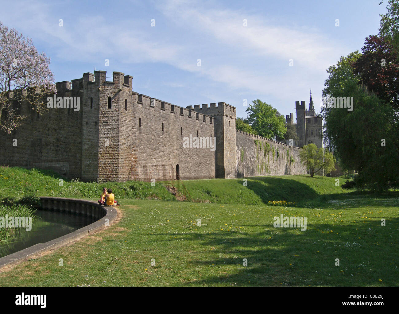 Cardiff Castle, Cardiff, South Glamorgan, Wales Stock Photo - Alamy