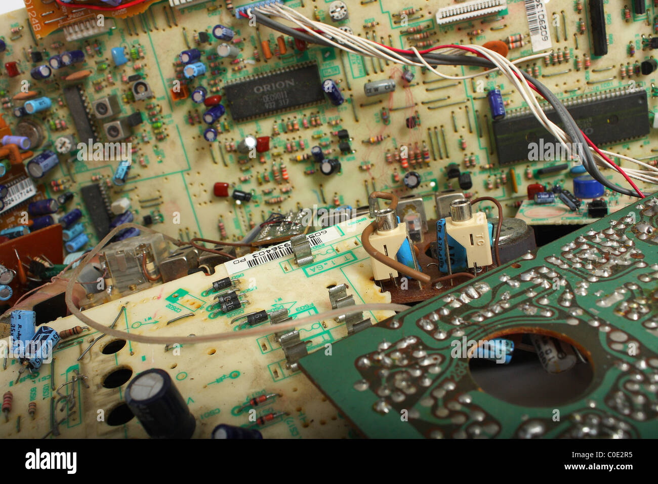 A collection of old circuit boards Stock Photo - Alamy
