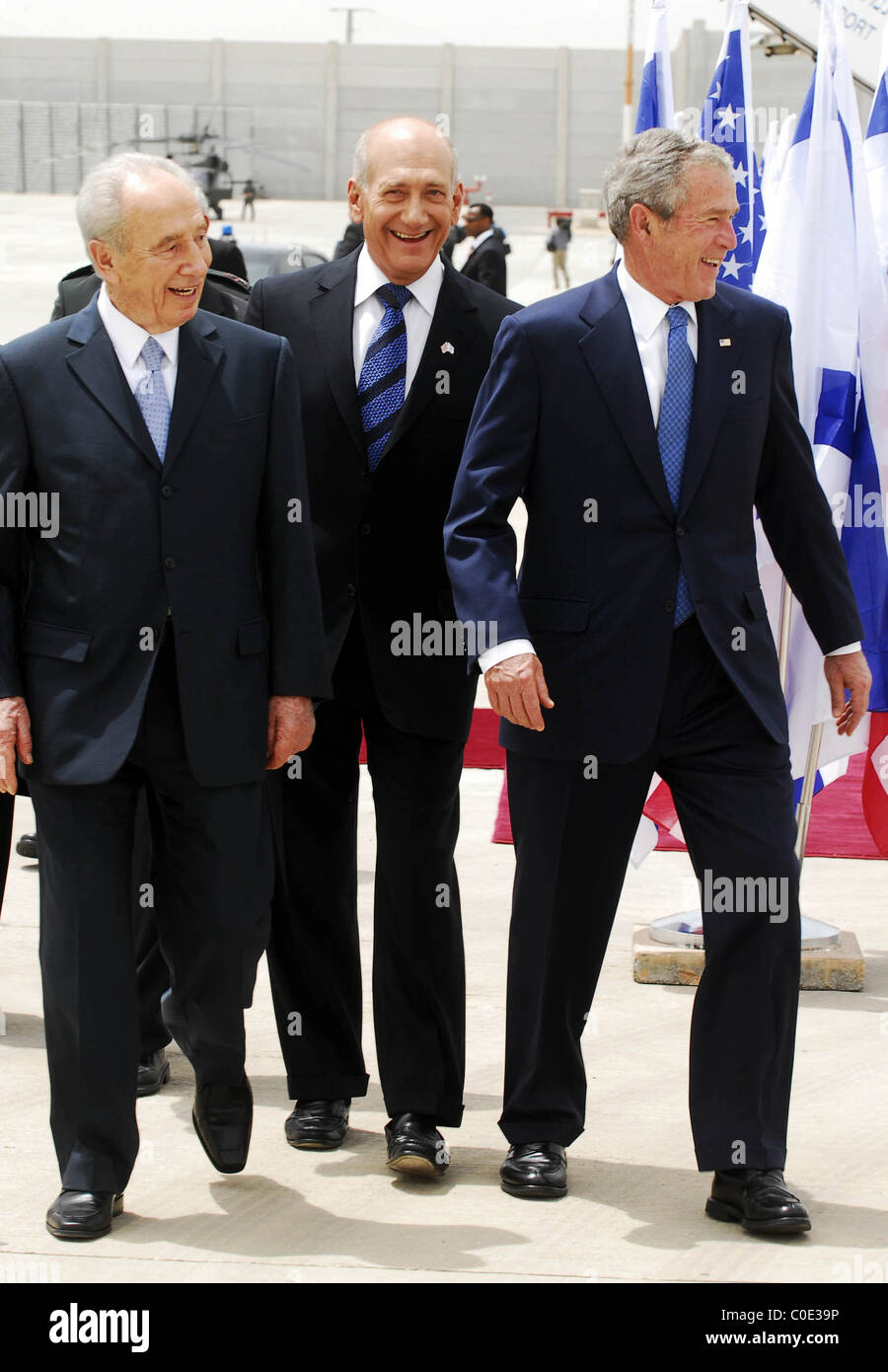 George W. Bush President George W. Bush and the First Lady arrive at ...