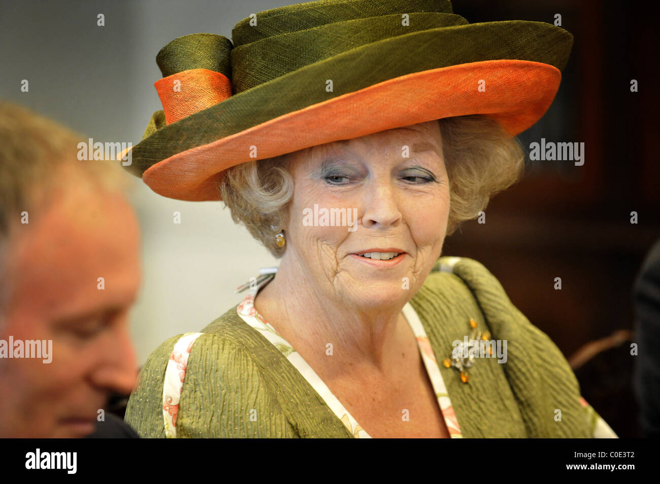 Queen Beatrix of the Netherlands visits the Stenbock House and the ...
