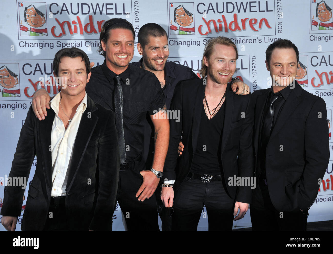 Stephen Gately, Keith Duffy, Shane Lynch, Ronan Keating and Mikey ...