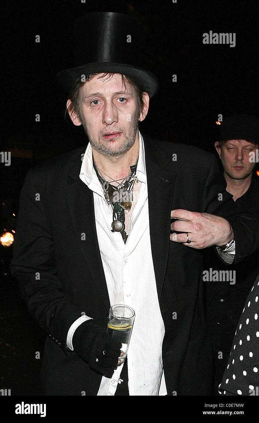 Shane MacGowan of The Pogues Belvedere Vodka Jagger Dagger launch party ...