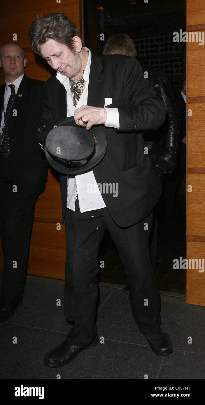 Shane MacGowan of The Pogues Belvedere Vodka Jagger Dagger launch party ...