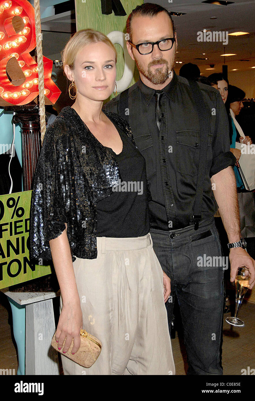 Diane Kruger and Rogan Gregory attend the debut of Rogan for Target at ...