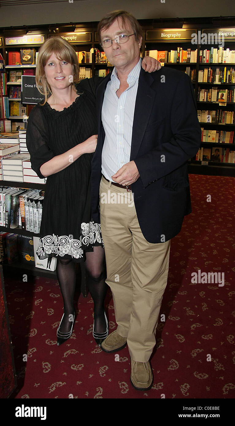 Writer Rachel Johnson with her husband Attending the book signing ...