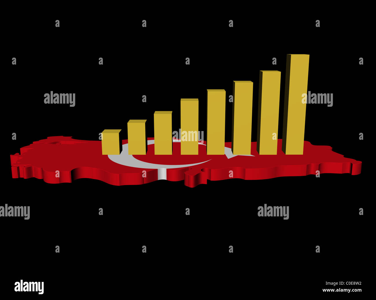 Turkey on the map hi-res stock photography and images - Alamy