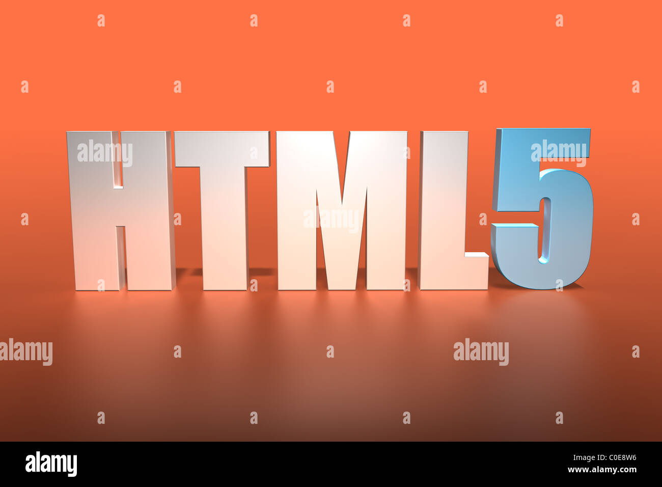 HTML and around Building a website Stock Photo - Alamy