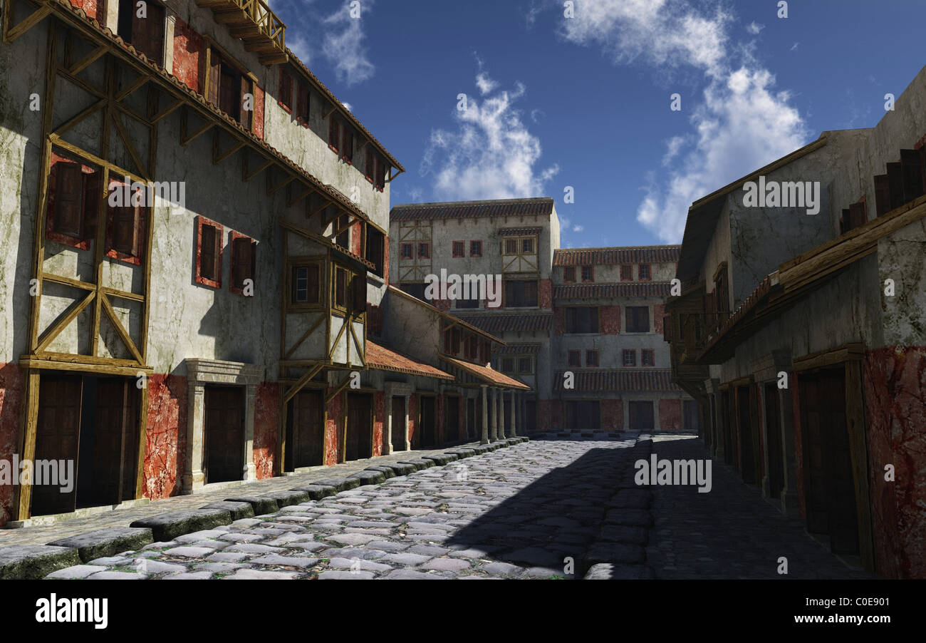 Ancient Roman Street Stock Photo - Alamy