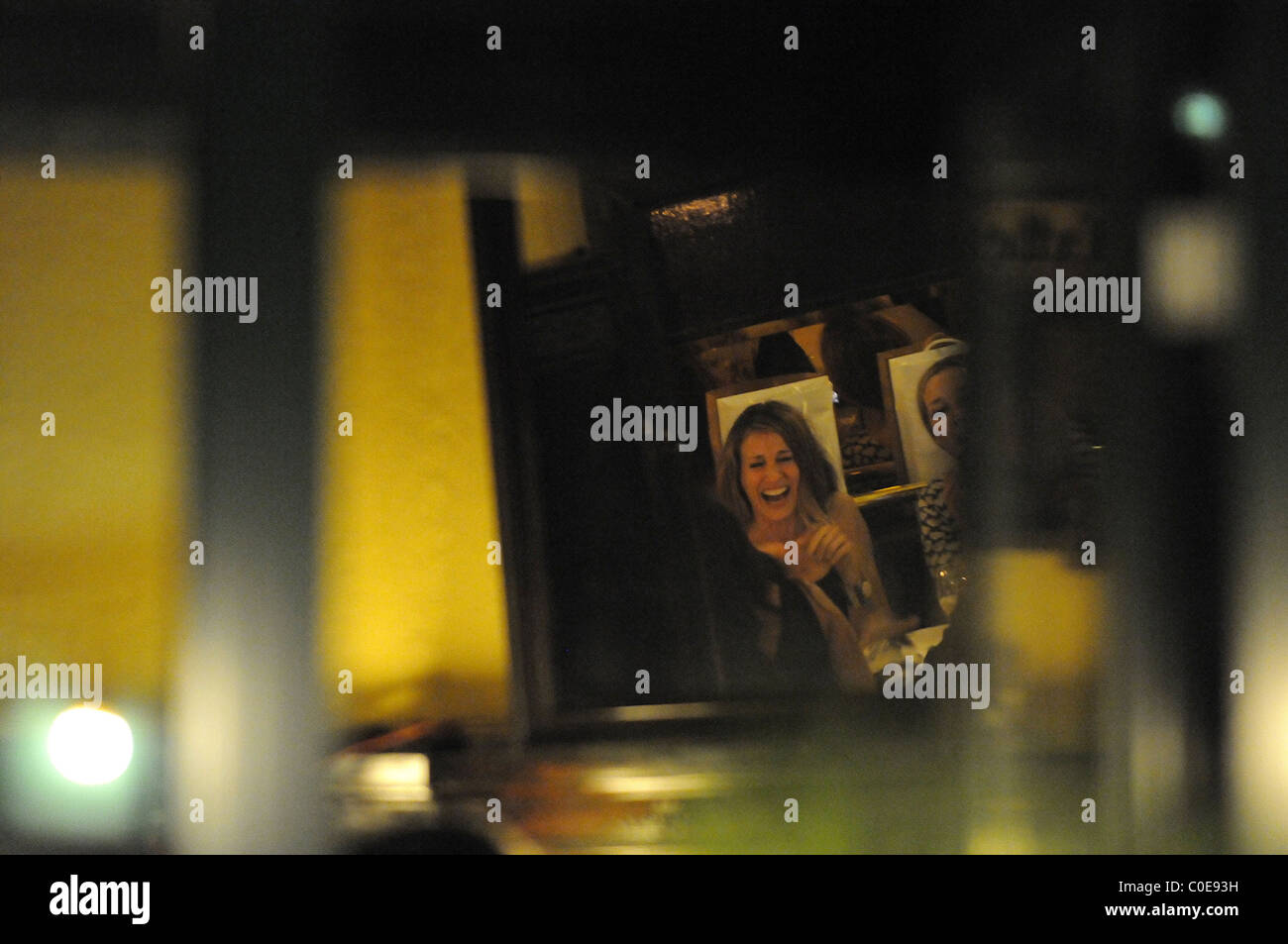 Sarah Jessica Parker having dinner at Lutter & Wegner restaurant. The ...