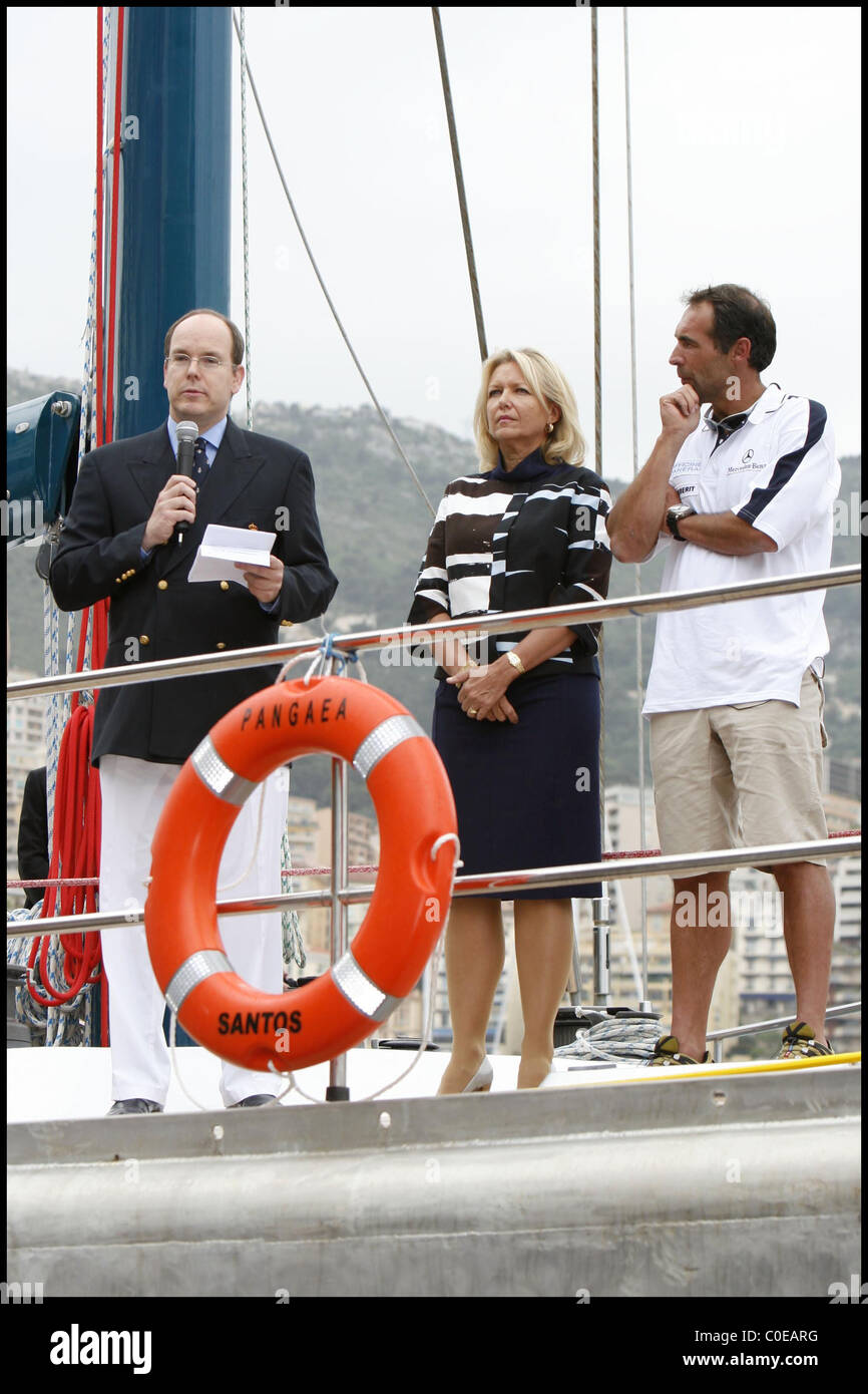 Prince Albert II of Monaco, Gaynor Rupert and Mike Horn Pangaea Baptism ...