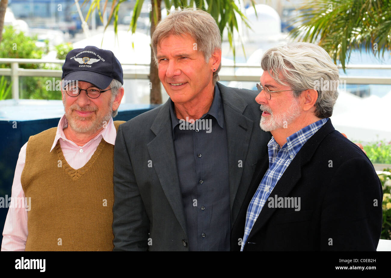Steven Spielberg, Harrison Ford and George Lucas The 2008 Cannes Film ...
