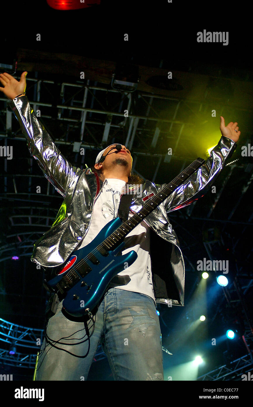 T-Vice performing on stage at the 10th Annual Compas Festival held at ...