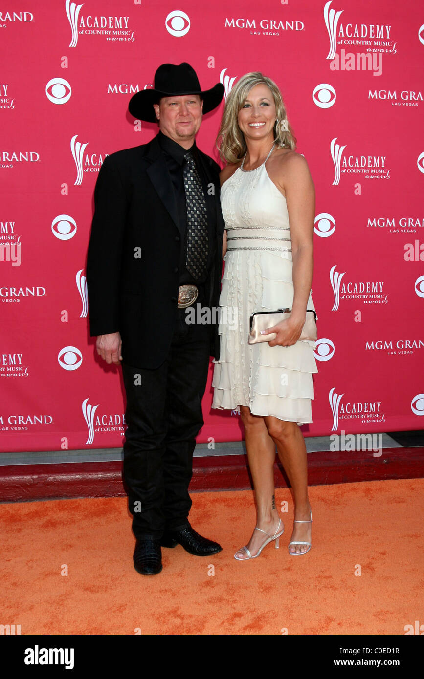Tracy Lawrence and wife The 43rd Annual Academy of Country Music Awards ...