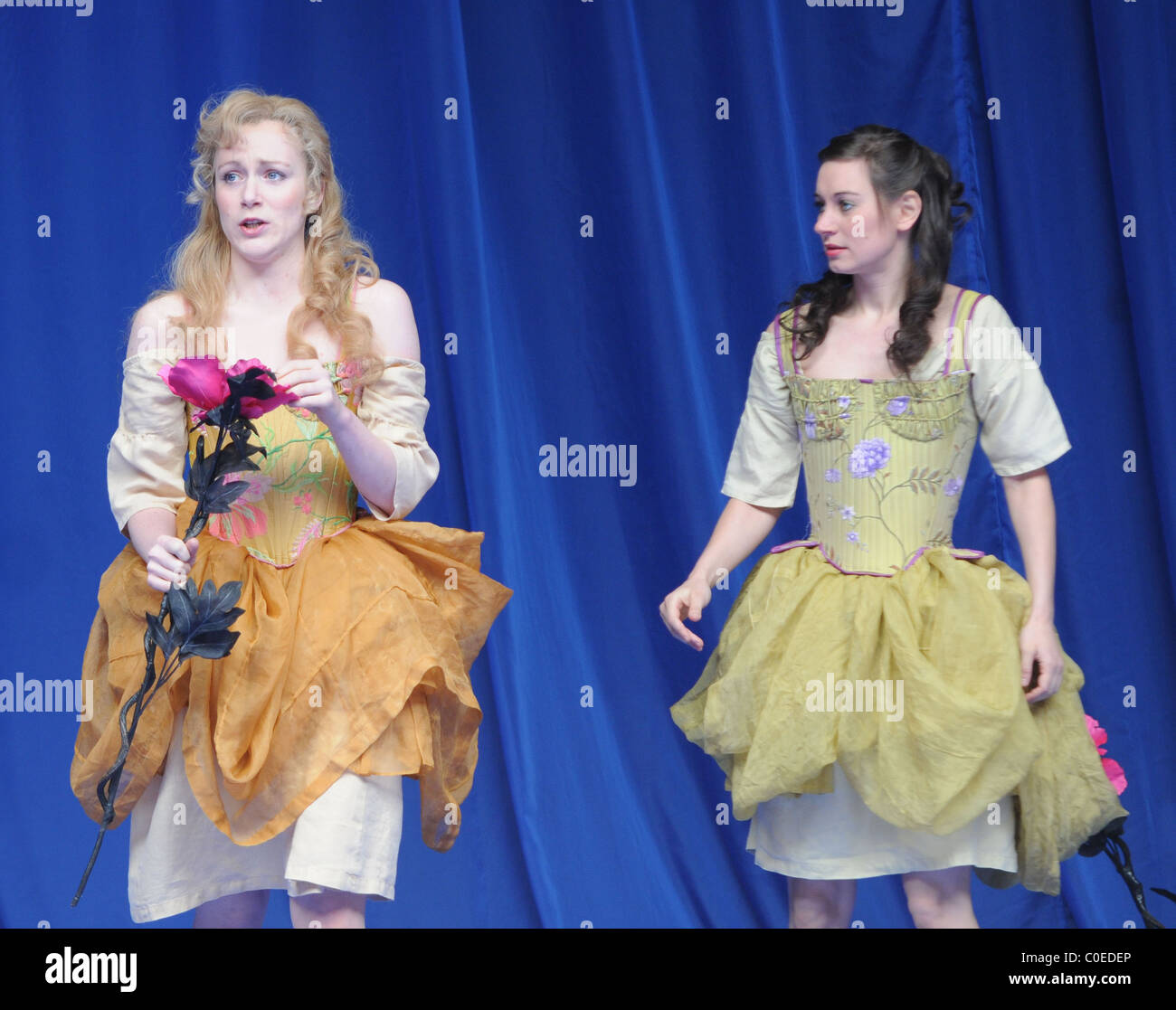 Laura Rogers and Pippa Nixon performing in 'A Midsummer Nights Dream ...