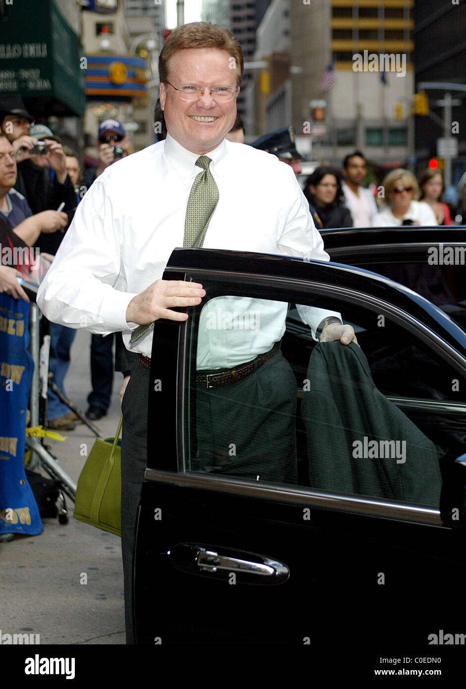 Senator Jim Webb outside the Ed Sullivan Theatre for the 'Late Show ...