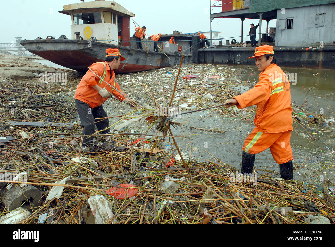 RIVER CLEAN-UP A massive clean-up operation has been launched in China ...