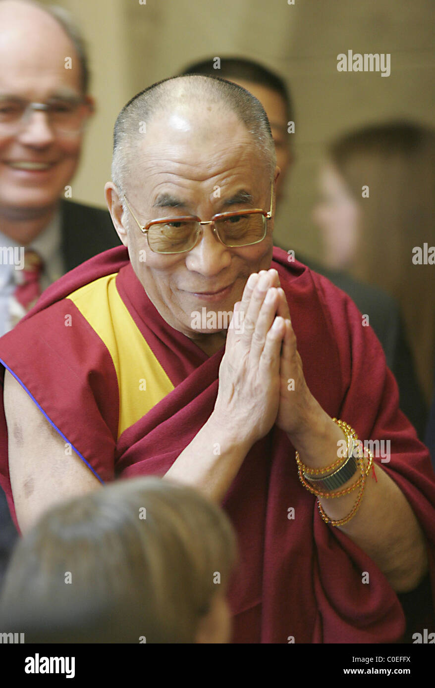 His Holiness the 14th Dalai Lama of Tibet, Tenzin Gyatso, addresses a ...