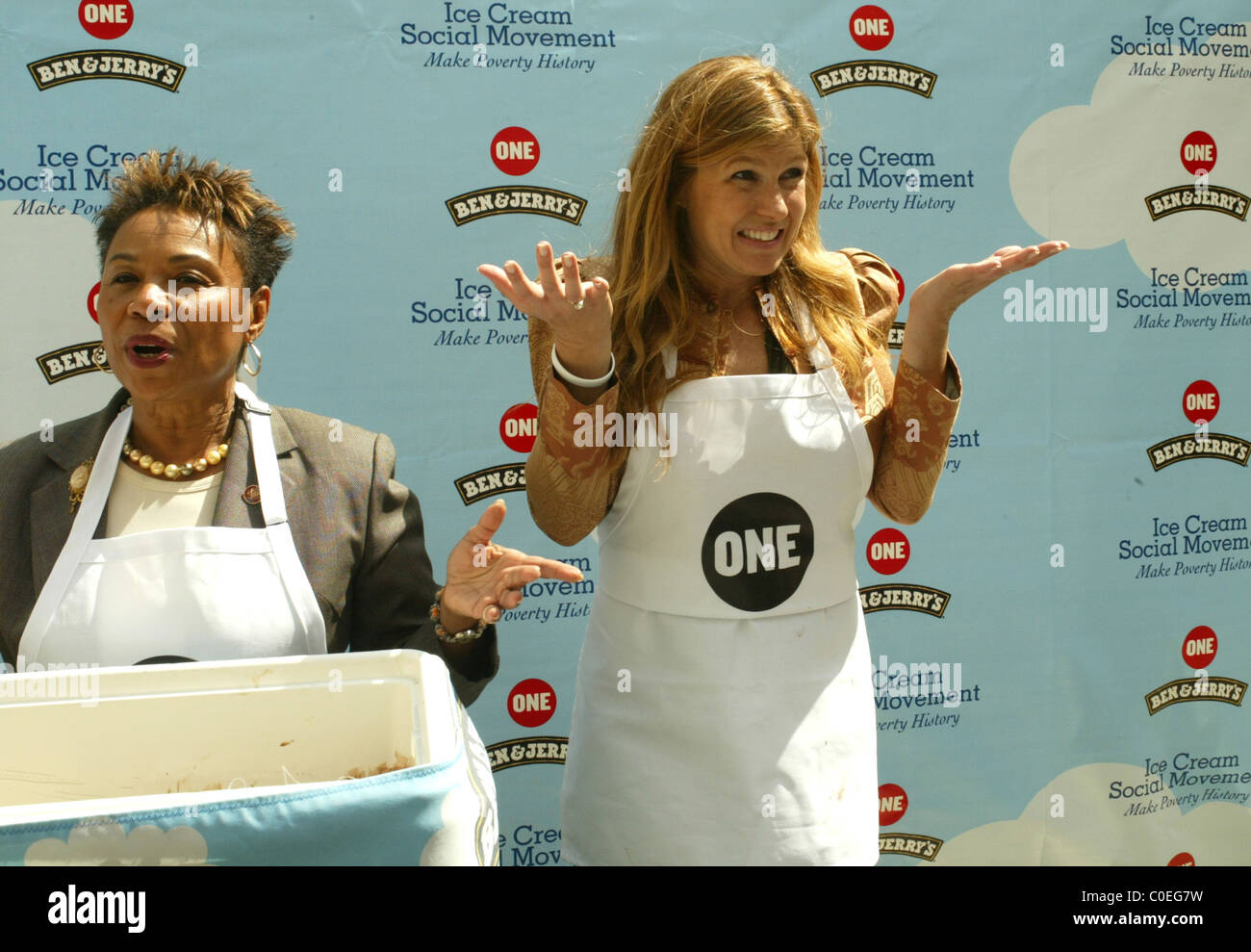 Connie Britton (R) Connie Britton of "Friday Night Lights" fame served ...