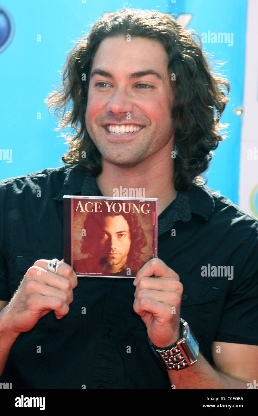 Ace Young Arrivals at the 'American Idol 2008' finale. Los Angeles, California - 21.05.08 Stock ...