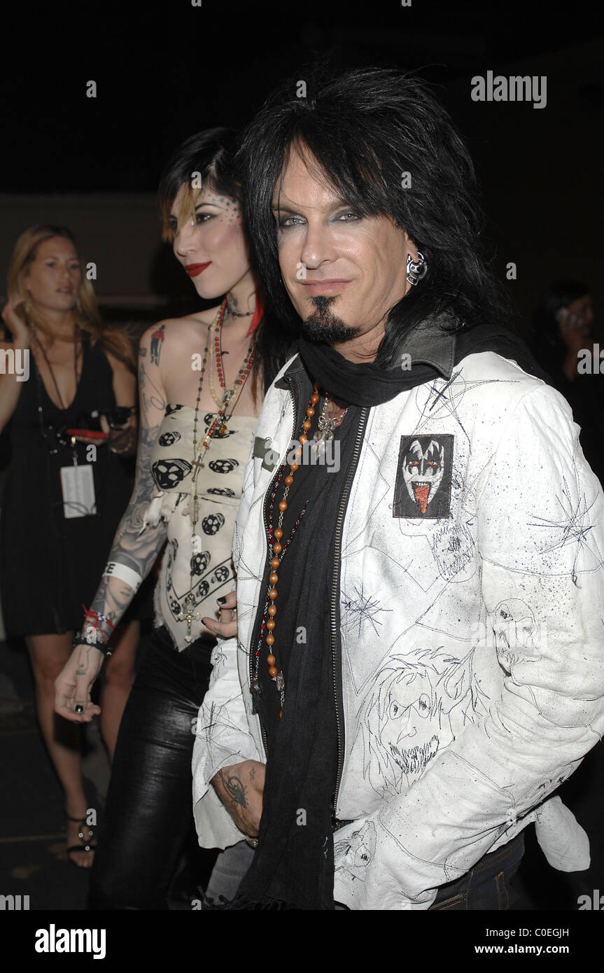 Kat Von D and Nikki Sixx Maxim's 2008 Hot 100 celebrating the world's ...