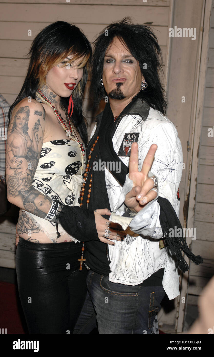 Kat Von D and Nikki Sixx Maxim's 2008 Hot 100 celebrating the world's ...