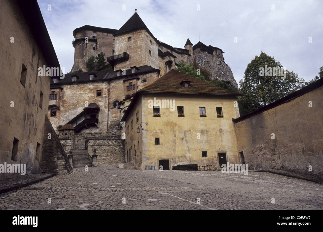 The medieval Orava castle, Slovakia Stock Photo - Alamy
