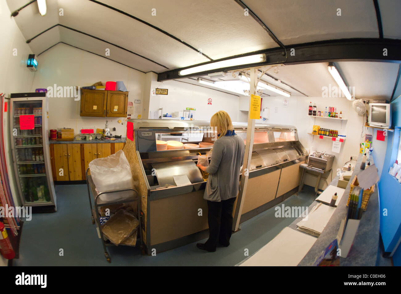 Fish and chip shop counter hi-res stock photography and images - Alamy