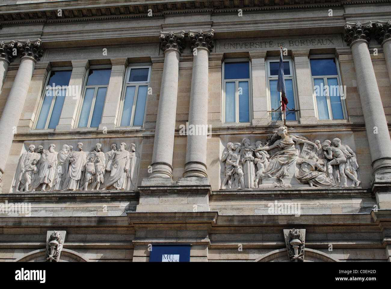 A detail view of Bordeaux University in France Stock Photo - Alamy