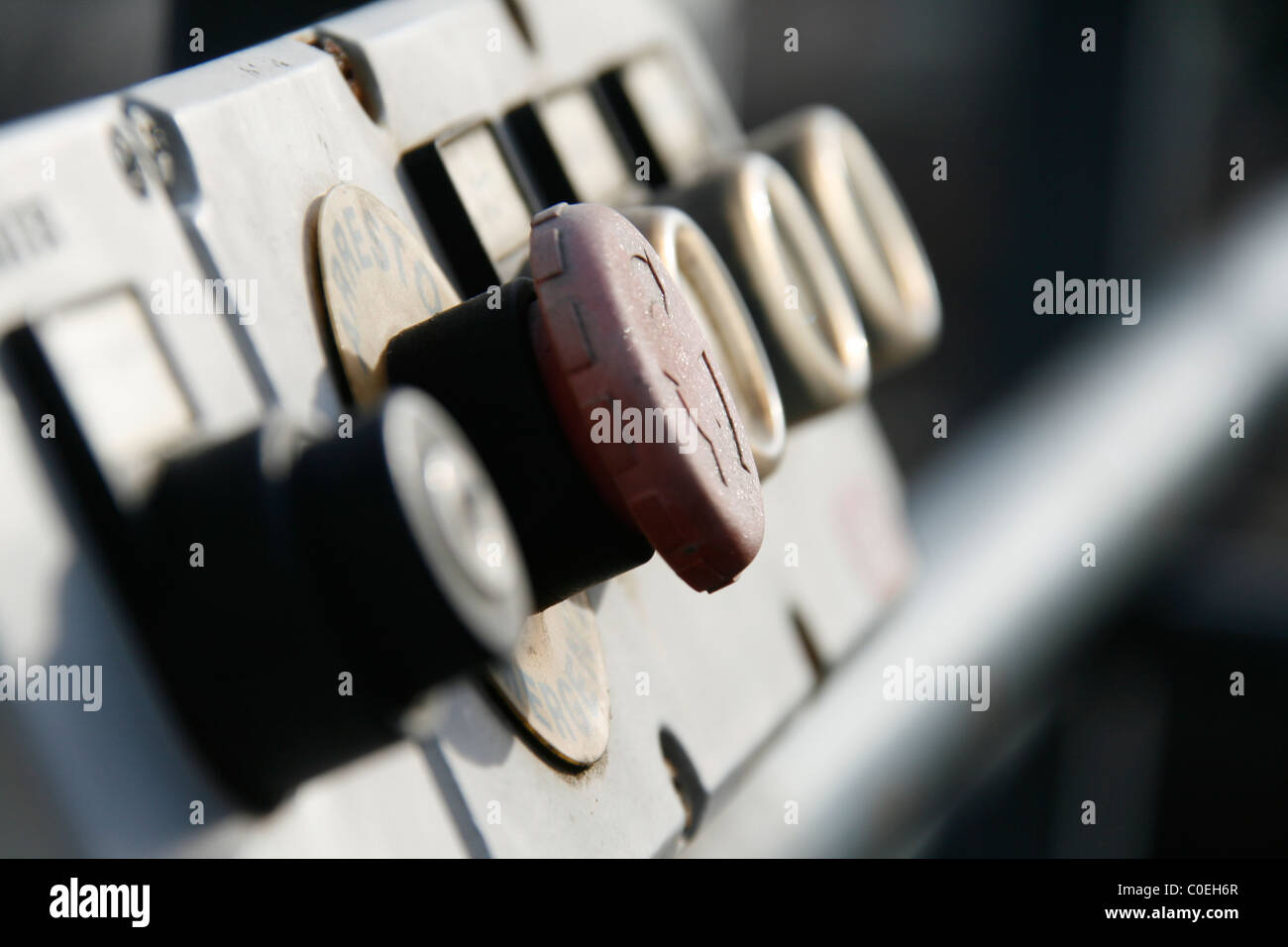 control panel on outside elevator lift Stock Photo - Alamy