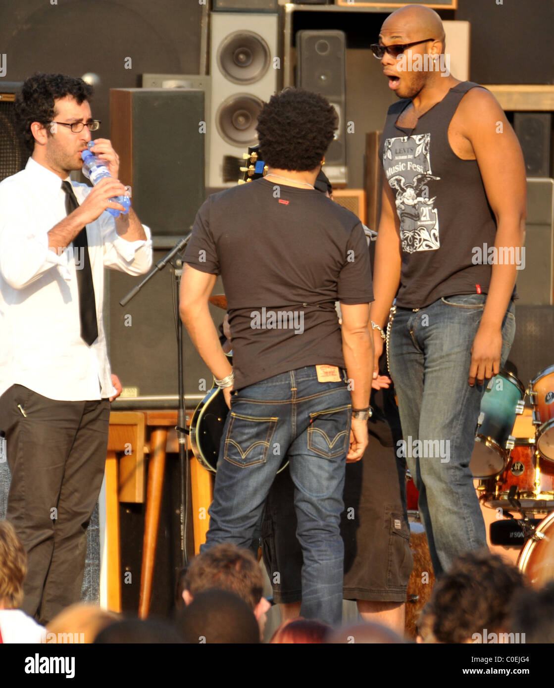Lenny Kravitz on the set of a new Levi's commercial Prague, Czech ...
