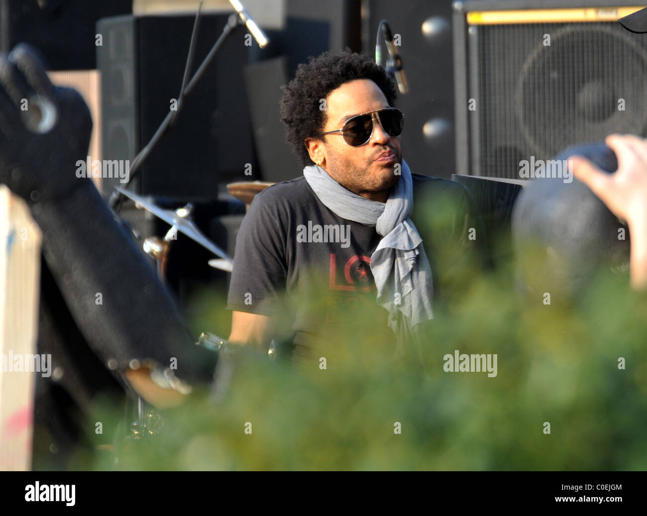 Lenny Kravitz on the set of a new Levi's commercial Prague, Czech ...