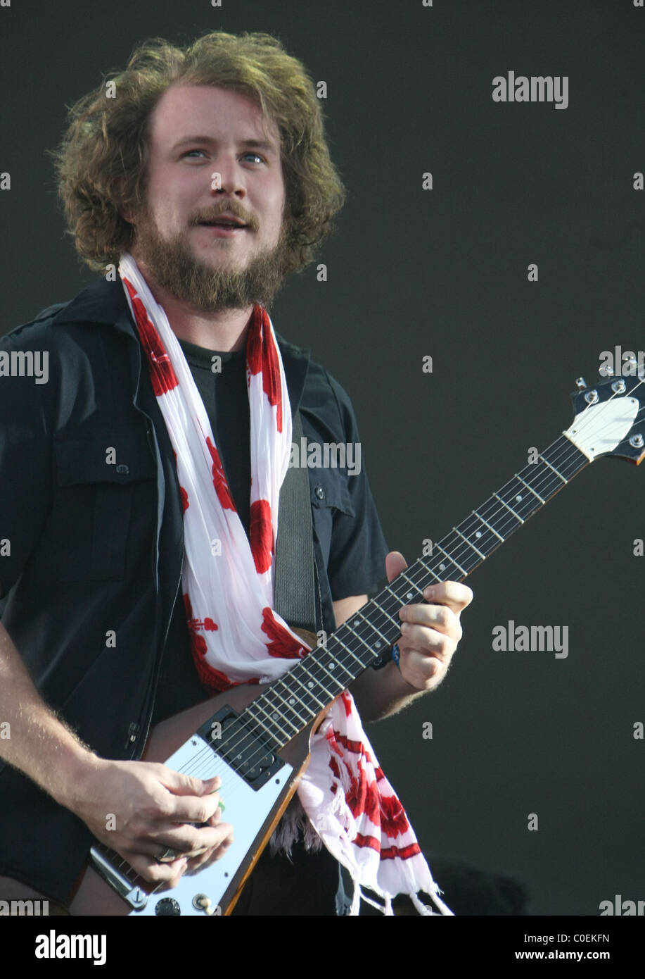 Jim James of My Morning Jacket performing at Coachella Music Festival ...
