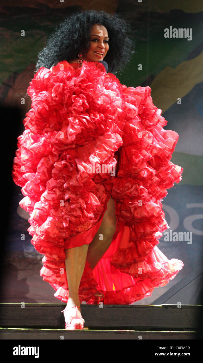 Diana Ross Plymouth Jazz Festival, 2008 - Day 1 Plymouth, Trinidad and ...