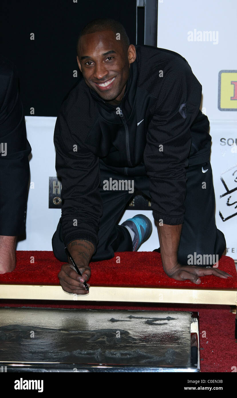 KOBE BRYANT KOBE BRYANT HAND AND FOOTPRINT CEREMONY HOLLYWOOD LOS ...