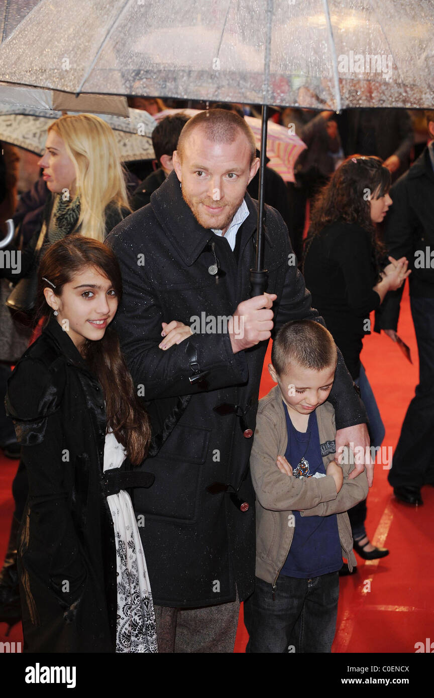 Guy Ritchie with Step-Daughter Lourdes Ciccone and Son Rocco UK ...
