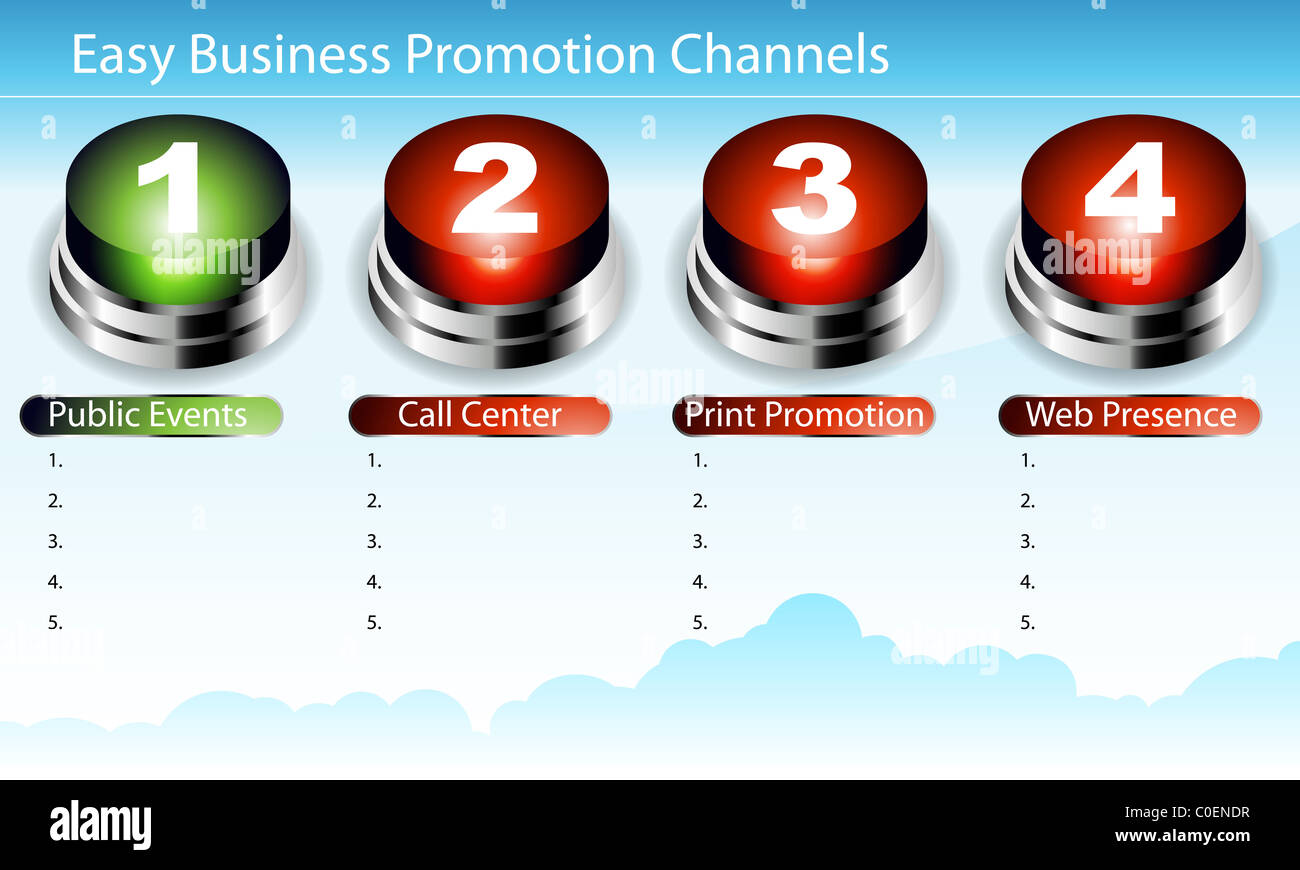 An image of an easy business promotion chart Stock Photo - Alamy