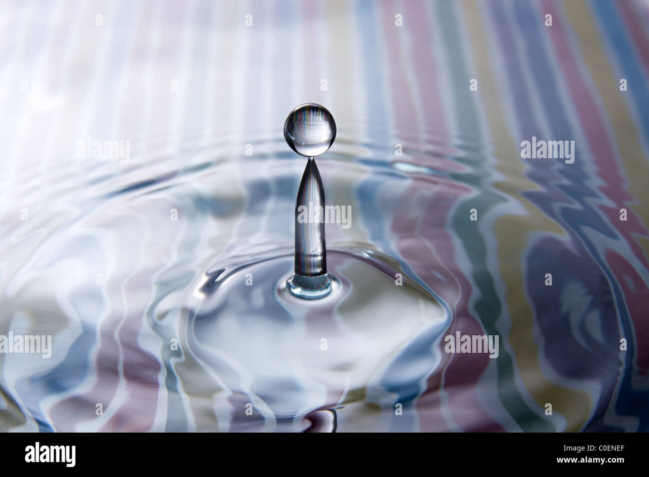 Falling drop of water Stock Photo - Alamy