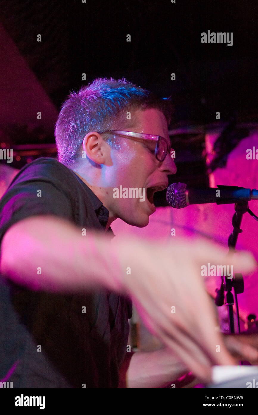 Stephen Patterson of White Rabbits performing at Borderline London ...