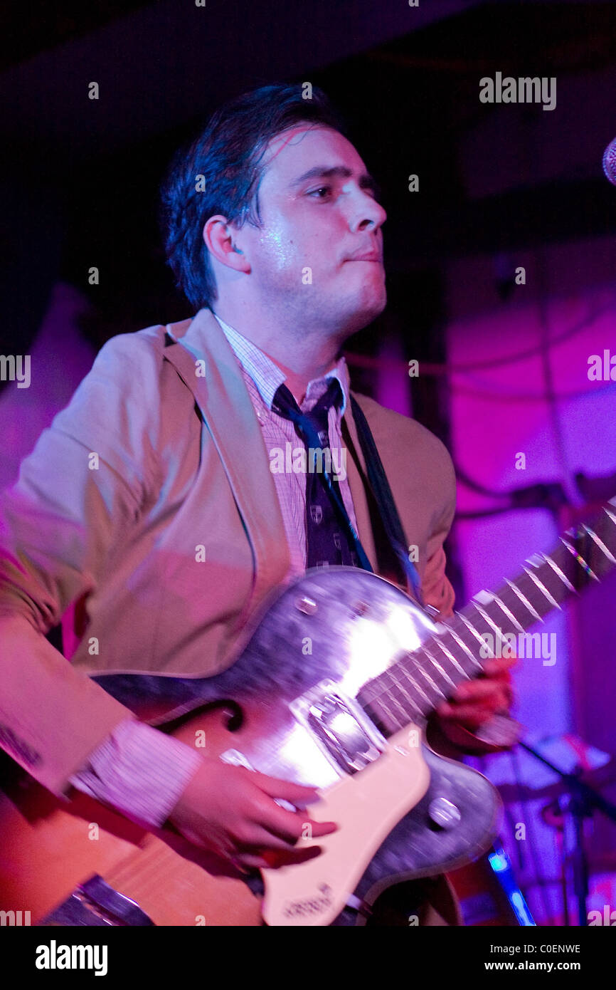 Gregory Roberts of White Rabbits performing at Borderline London ...
