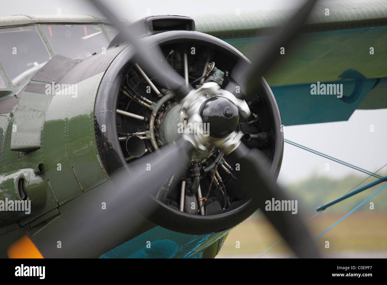 Front of an old airplane Stock Photo - Alamy