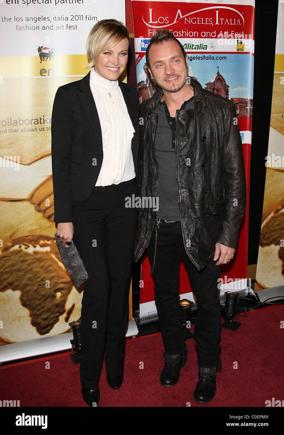 MALIN AKERMAN ROBERTO ZINCONE BEAUTIFUL ITALIA GRAN GALA. LOS ANGELES ...