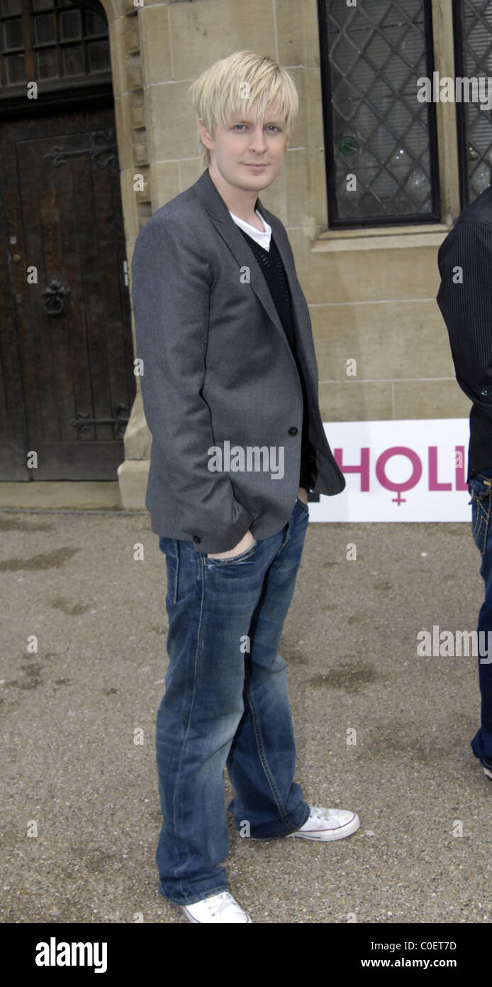 Gerard McCarthy who plays Kris Fisher The cast of Hollyoaks filming a ...