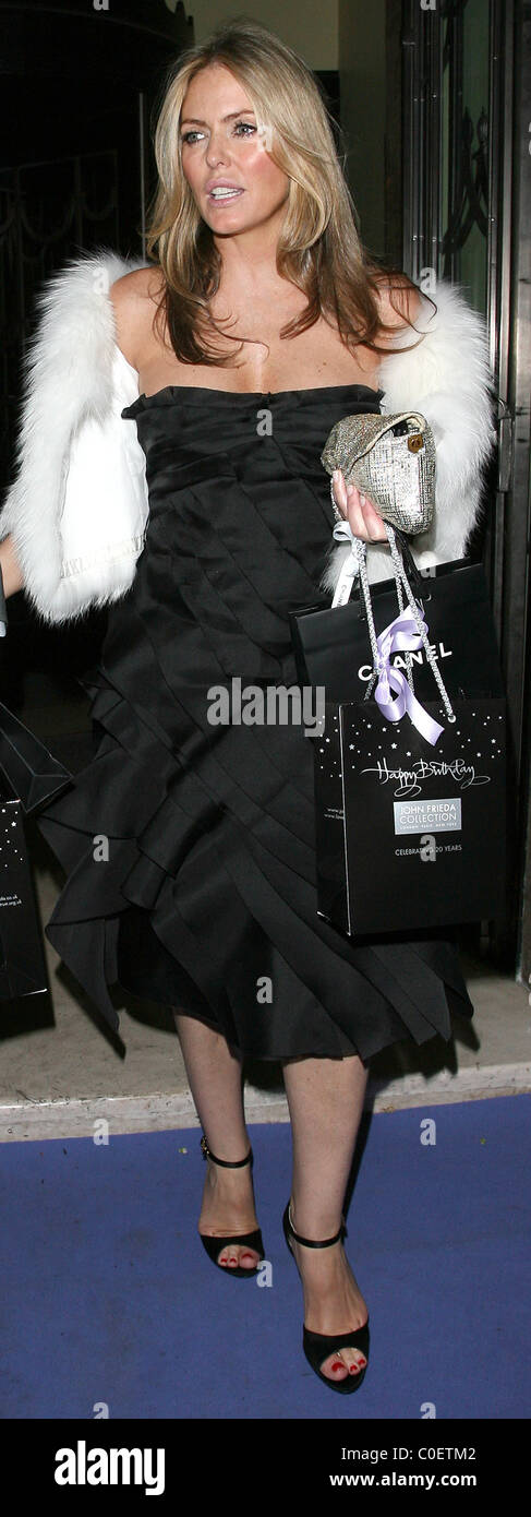 Patsy Kensit leaving Claridges hotel London, England - 01.05.08 ...