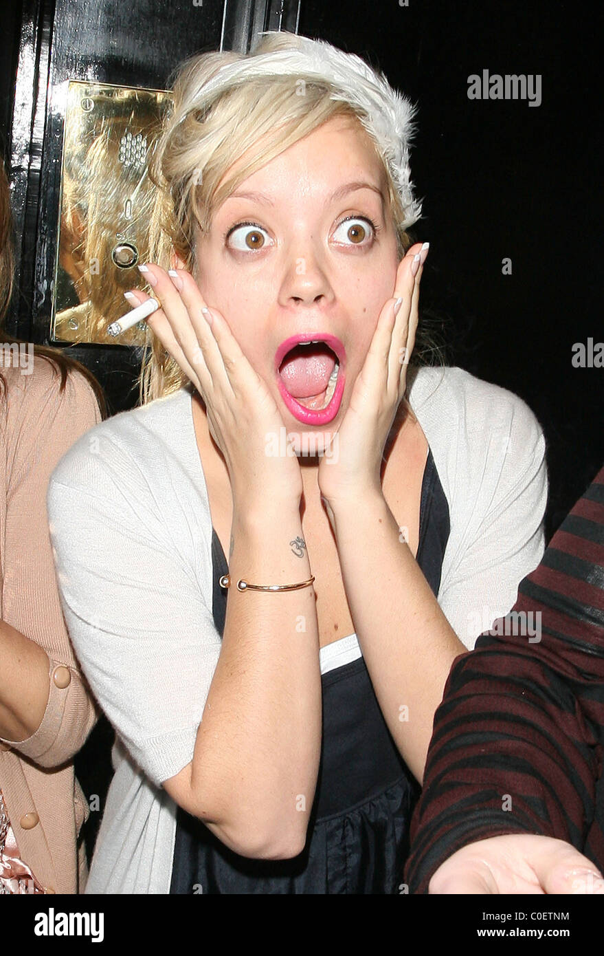 Lily Allen recreates the famous 'Scream' painting by Edvard Munch ...