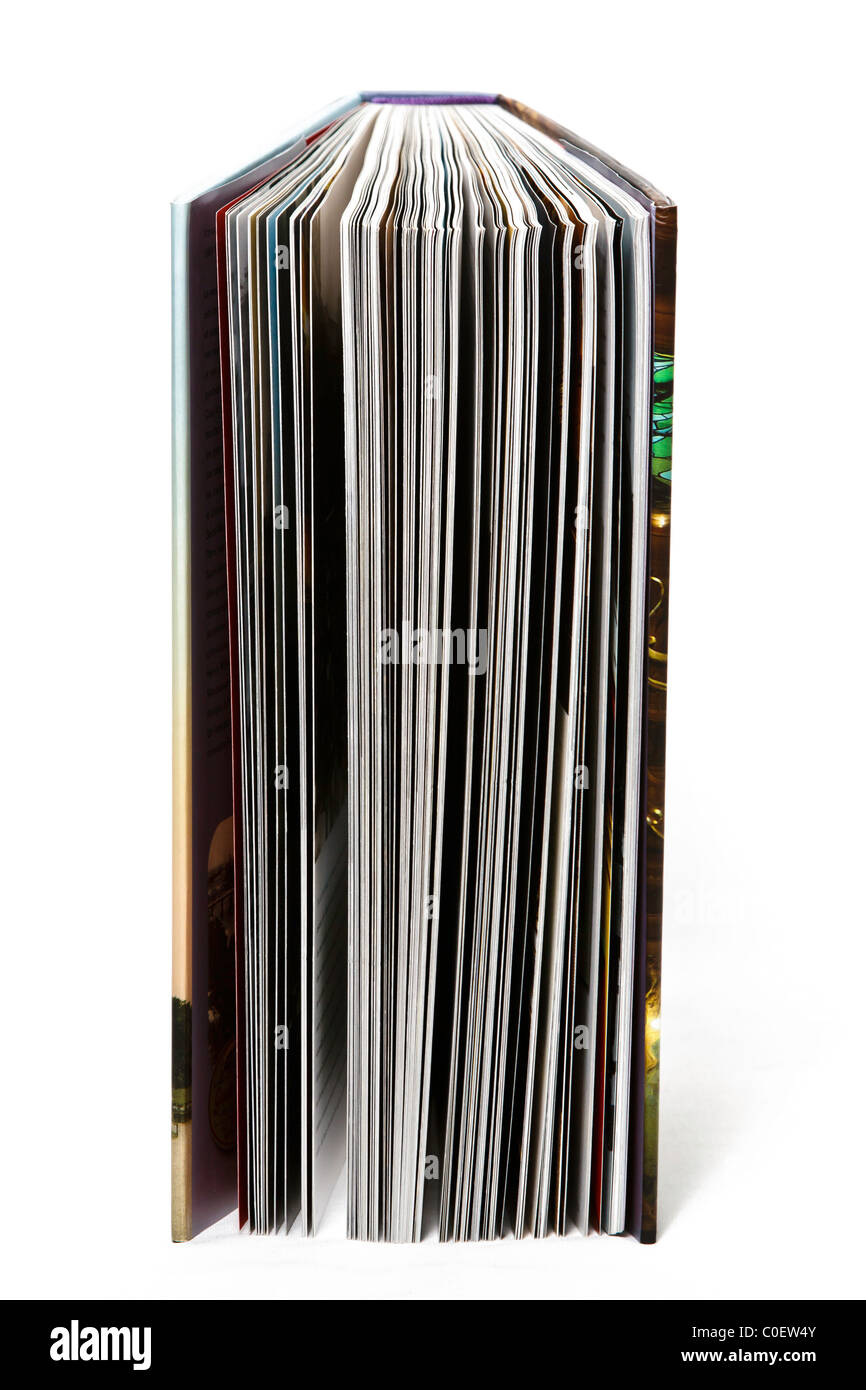 Open standing book Stock Photo - Alamy