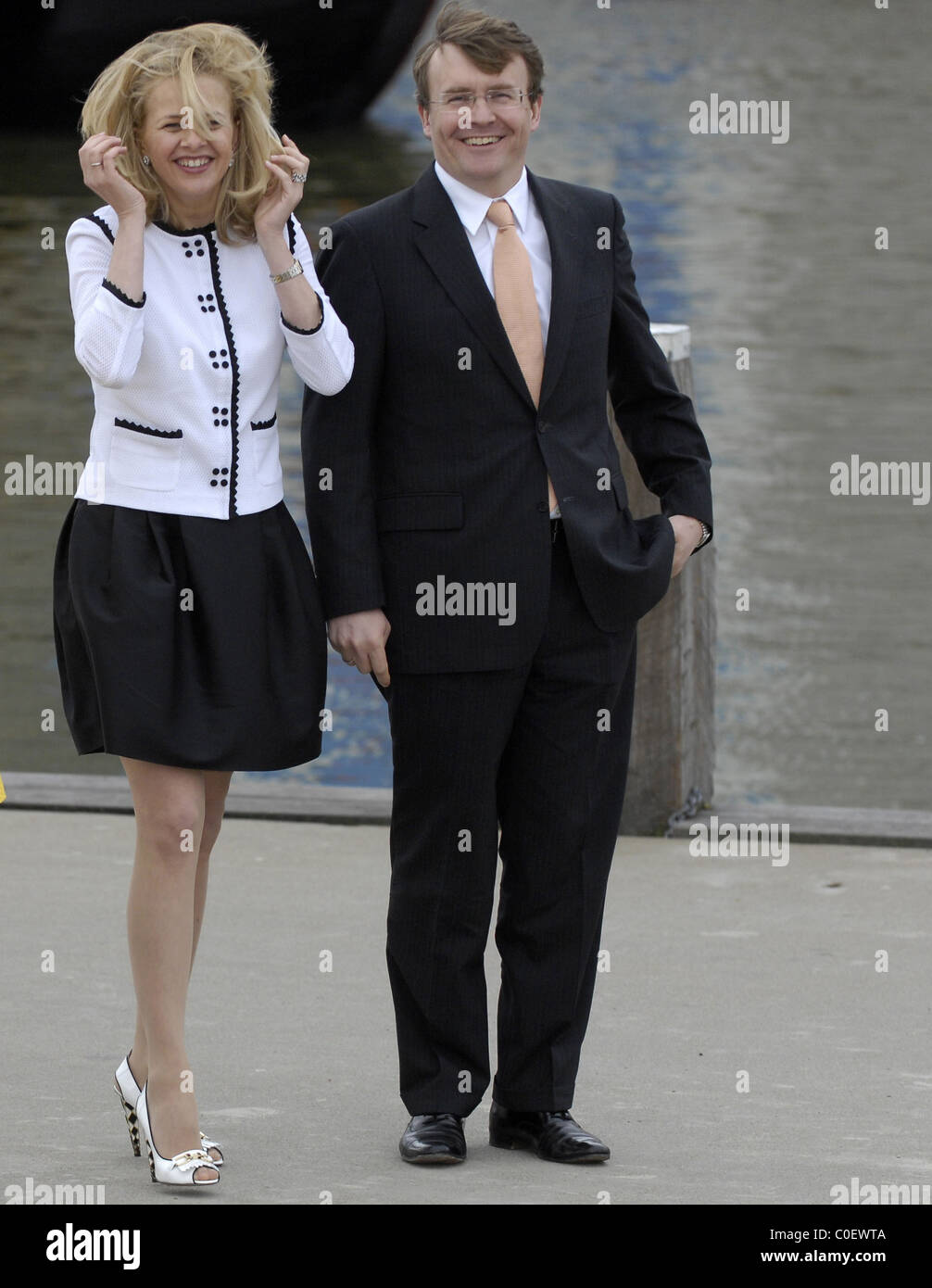 Princess Mabel, Prince Friso celebrating Queensday (Koninginnedag) with ...