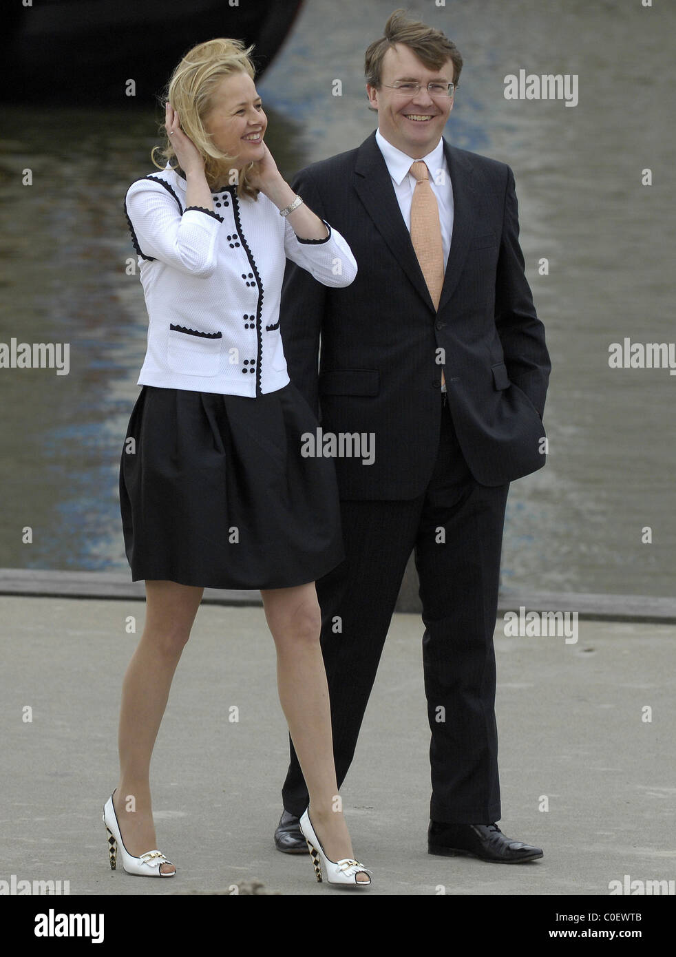 Princess Mabel, Prince Friso celebrating Queensday (Koninginnedag) with ...
